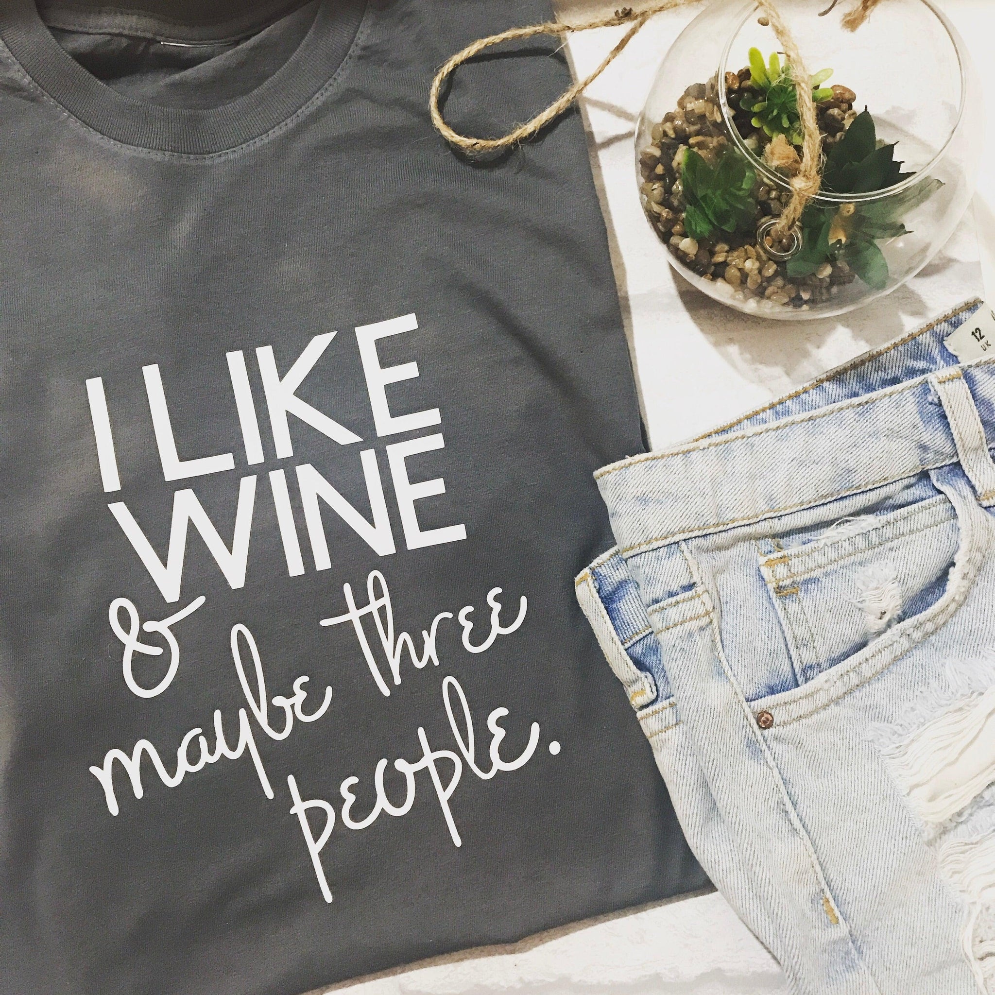 I LIKE WINE AND MAYBE 3 PEOPLE TEE – ThePaperPress
